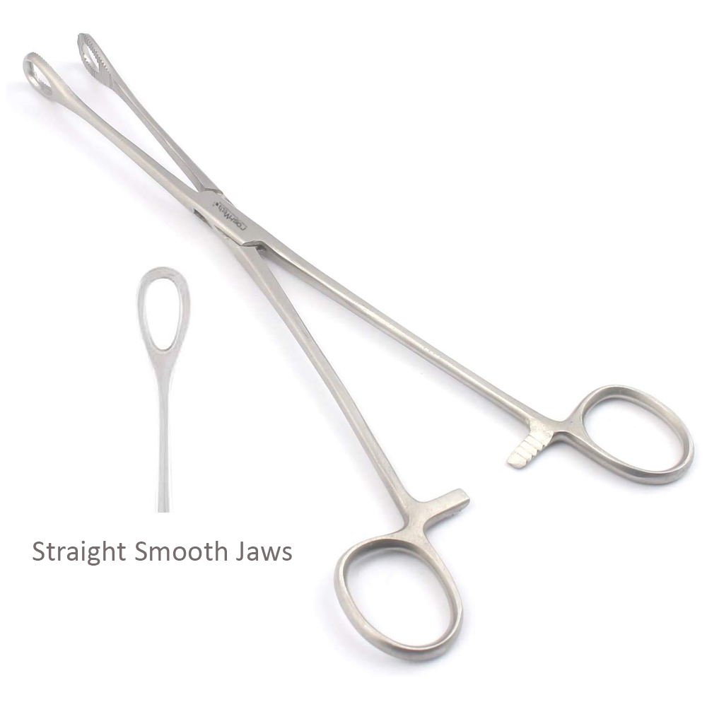 Foerster Sponge Forceps – Straight Smooth Jaws – Rosh Tech