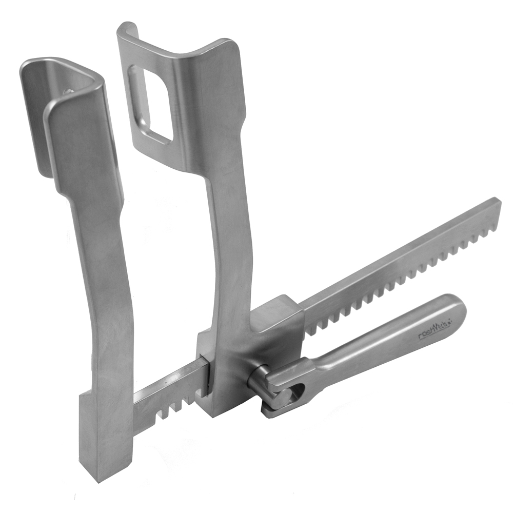 Finochietto Retractor – 1 3/4″ x 1 3/4″ Blades, 6″ (15.2cm) Spread, Small – Rosh Tech