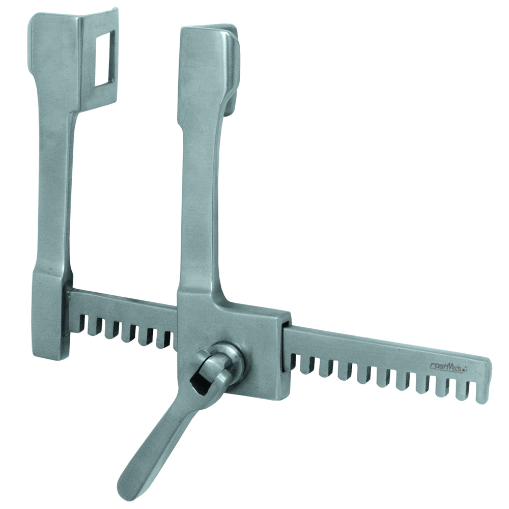 Finochietto Retractor – 1 3/4″ x 1 3/4″ Blades, 6″ (15.2cm) Spread, Small – Rosh Tech